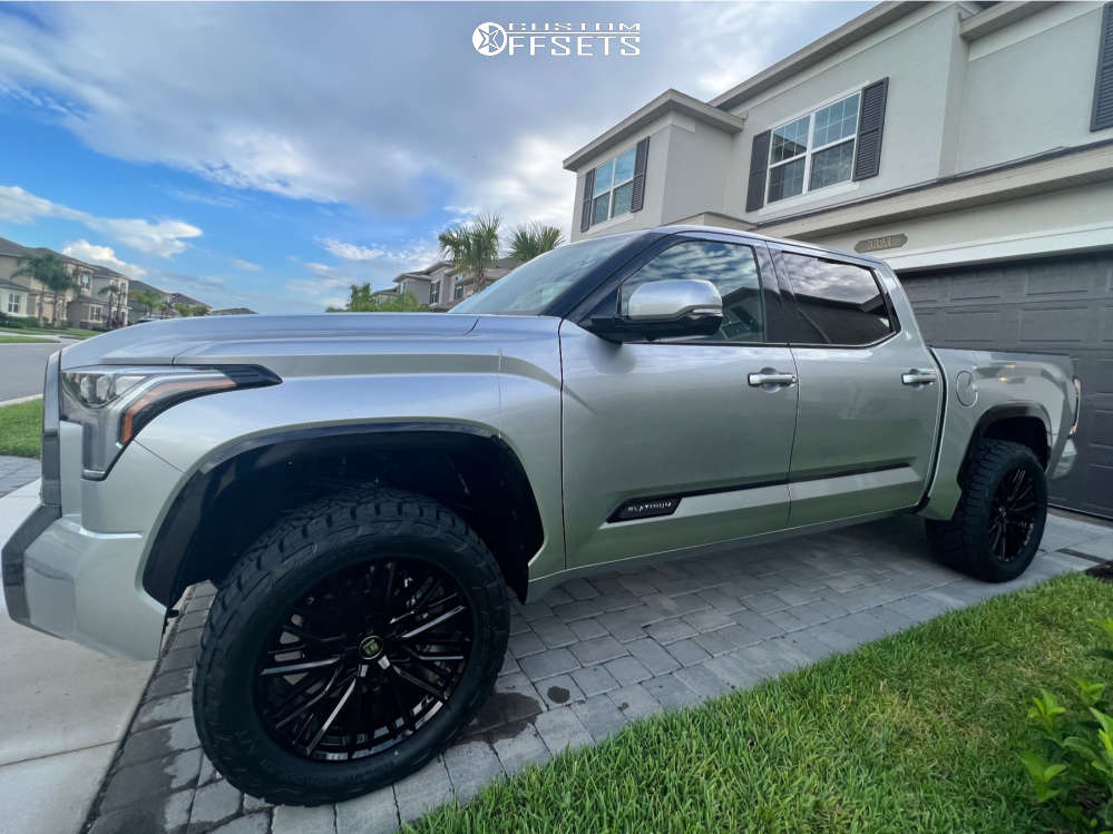 2023 Toyota Tundra with 22x9.5 18 Touren Tr91 and 285/55R22 Nitto Recon ...