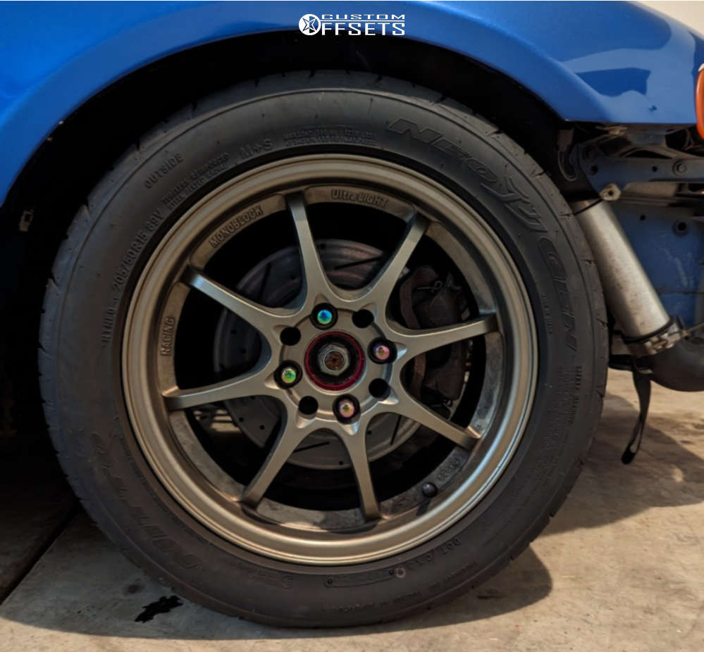 1994 Honda Civic with 15x6.5 40 Konig Helium and 205/50R15 Nitto Neo ...