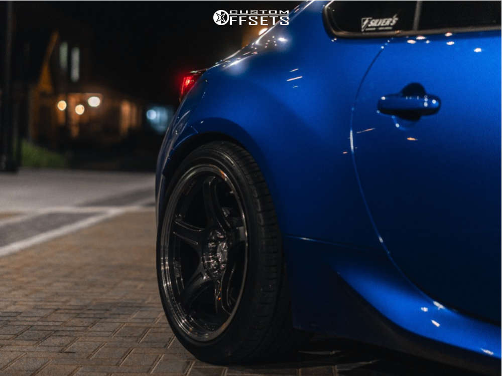 2023 Subaru BRZ with 18x9.5 38 SSR Gtx03 and 255/35R18 Delinte Dh2 and Coilovers | Custom Offsets