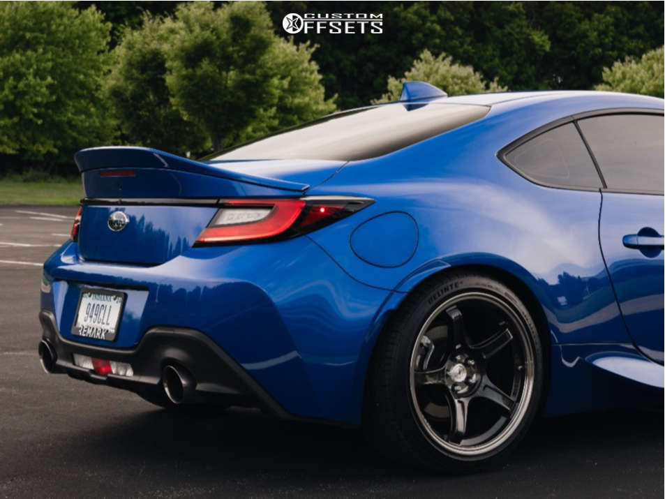 2023 Subaru BRZ with 18x9.5 38 SSR Gtx03 and 255/35R18 Delinte Dh2 and Coilovers | Custom Offsets
