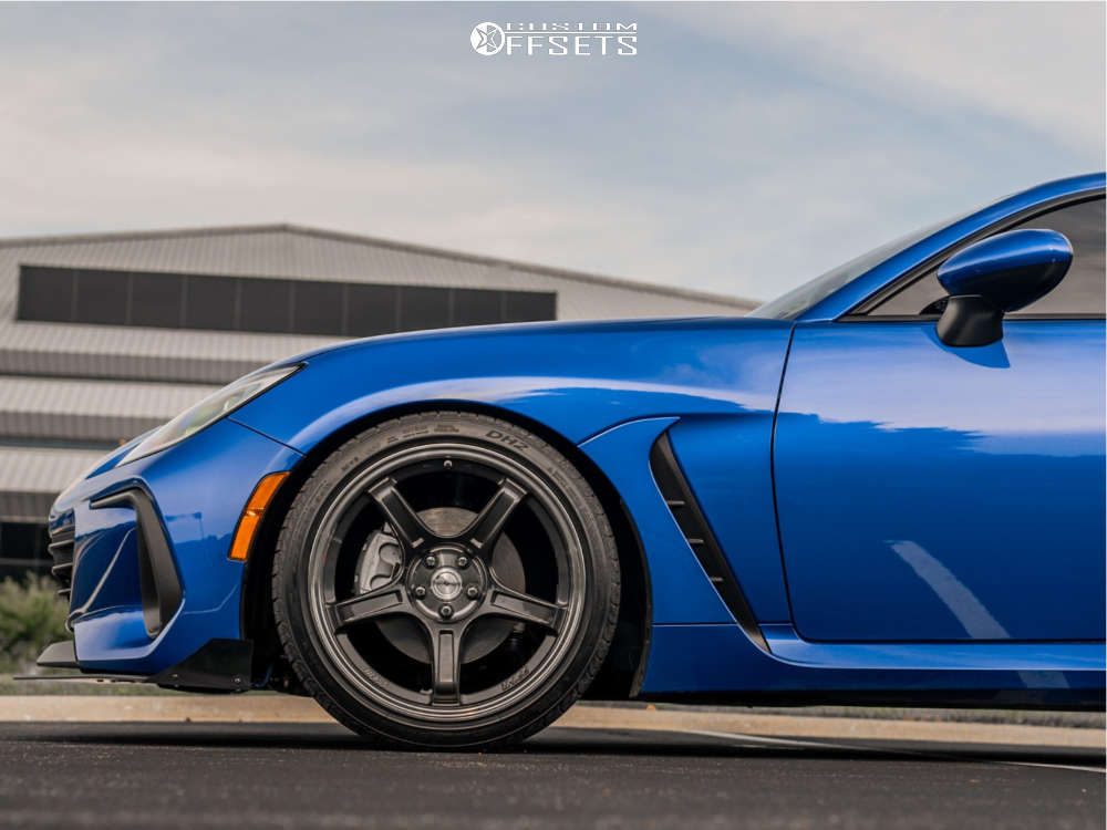 2023 Subaru BRZ with 18x9.5 38 SSR Gtx03 and 255/35R18 Delinte Dh2 and ...