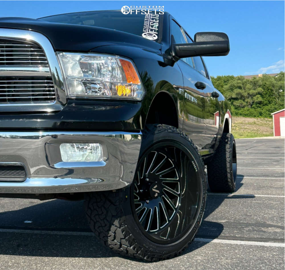 2012 Ram 1500 with 22x12 -51 ARKON OFF-ROAD Caesar and 33/12.5R22 Venom ...