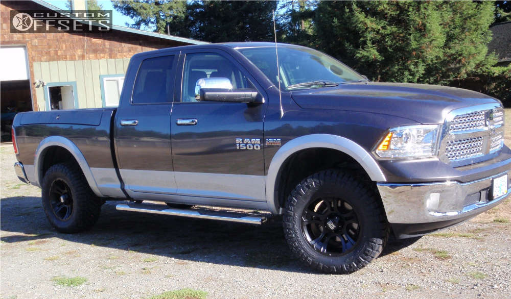 2014 Ram 1500 with 18x9 0 XD XD801 and 33/12.5R18 Nitto Ridge Grappler ...