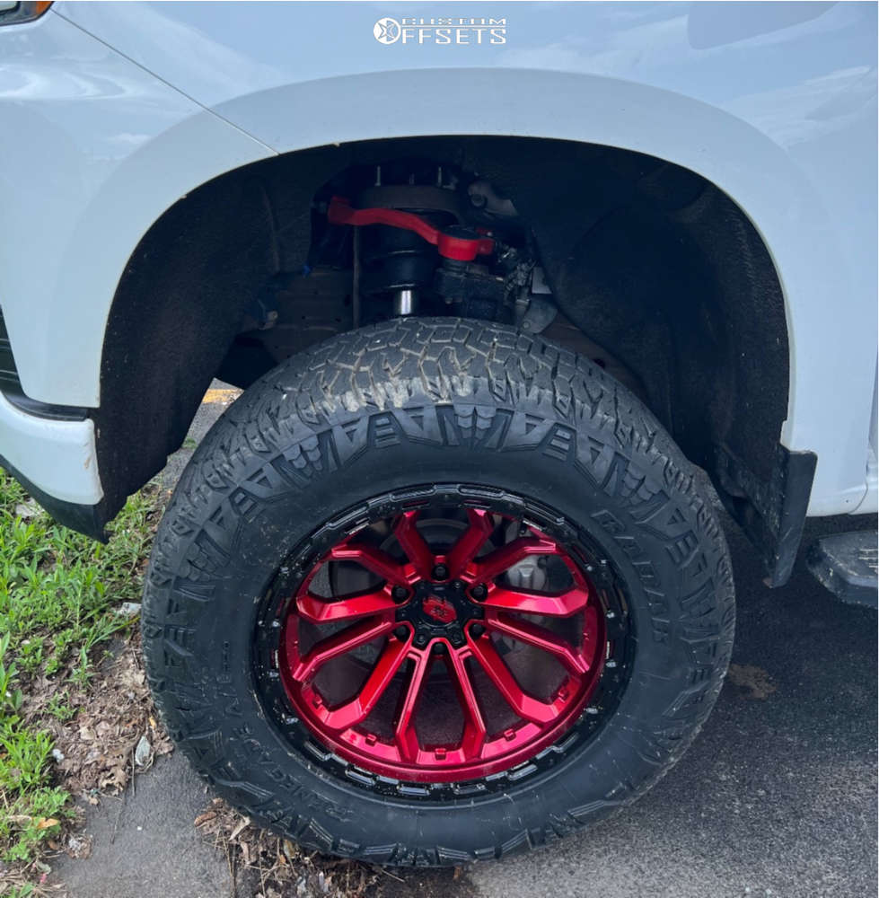 2019 Chevrolet Silverado 1500 with 20x10 -25 Vision Korupt and 35/12 ...