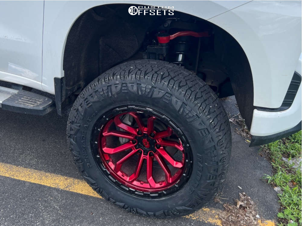 2019 Chevrolet Silverado 1500 with 20x10 -25 Vision Korupt and 35/12 ...