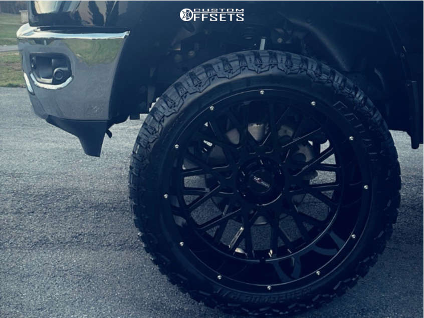 2019 Ram 1500 with 24x12 -51 Vision Rocker and 35/13.5R24 Radar ...