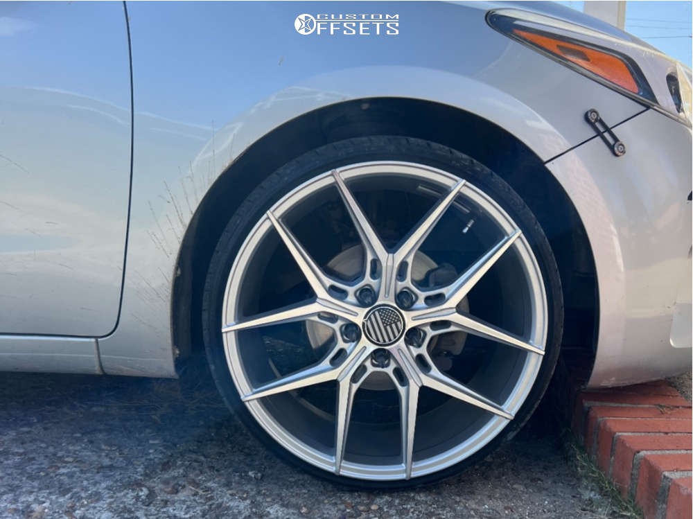 2017 Kia Forte5 with 20x8.5 35 Pinnacle Splendent and 215/30R20 Lexani Lx-twenty and Stock ...
