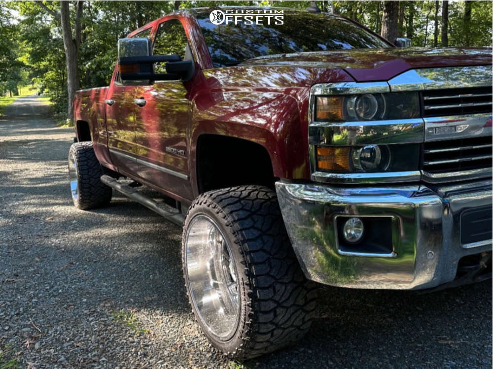 2015 Chevrolet Silverado 2500 HD with 22x14 -76 Hostile Jigsaw and 33/14.5R22 Venom Power Terra ...