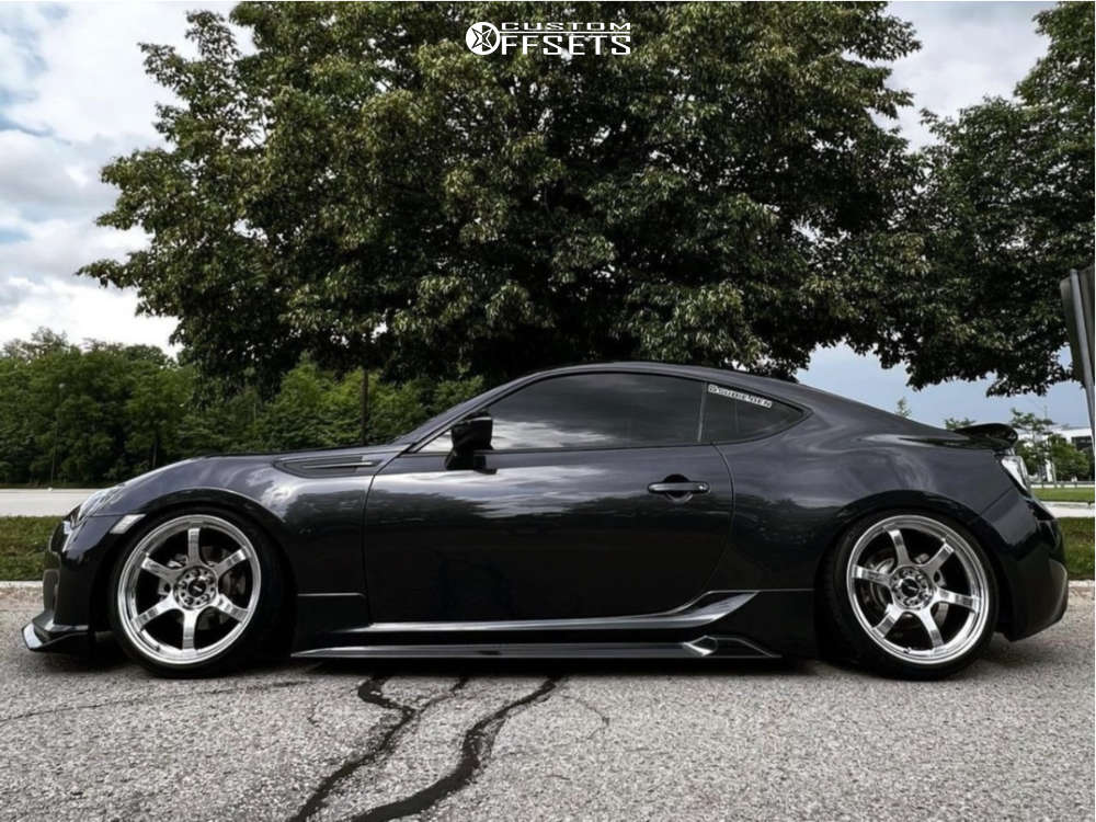 2014 Subaru BRZ with 18x9.5 38 Gram Lights 57dr and 225/35R18 Kumho Ecsta PA31 and Coilovers ...
