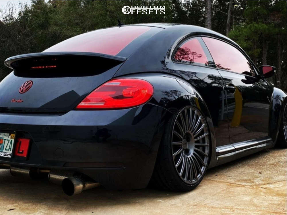 2012 Volkswagen Beetle with 19x9.5 25 Rotiform Buc and 255/35R19 ...