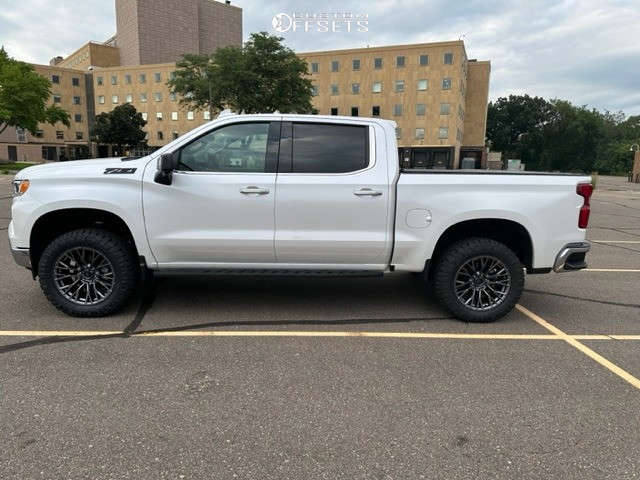 2023 Chevrolet Silverado 1500 with 20x9 1 Fuel Rebar 6 and 285/60R20 ...