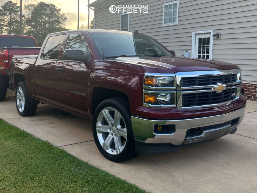 2014 Chevrolet Silverado 1500 with 22x9 24 Factory Reproductions Fr47 ...
