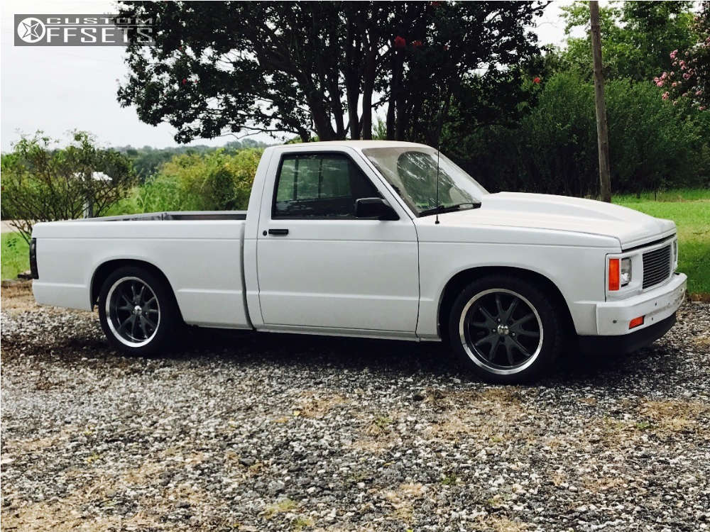 1991 GMC Sonoma with 18x8.5 10 Vision Torque and 215/45R18 BFGoodrich G ...