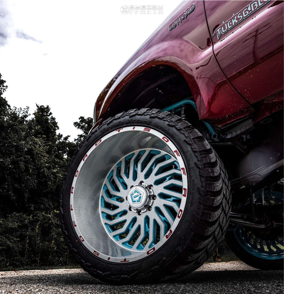 2004 Ford F-350 Super Duty with 26x14 -76 TIS 561b and 38/15.5R26 AMP ...