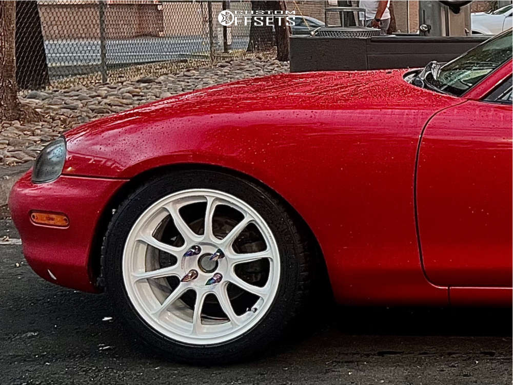 1999 Mazda Miata with 16x7 36 Volk Ze40 and 215/45R16 Michelin Pilot ...