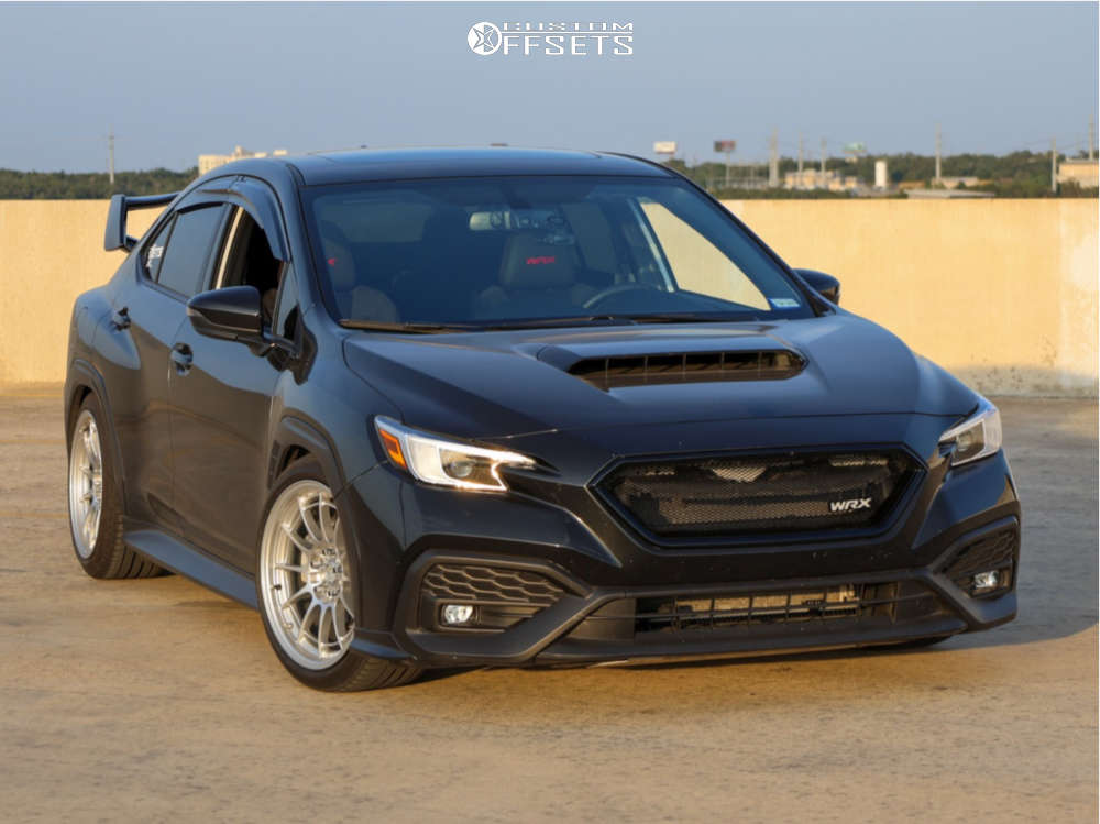 2022 Subaru WRX with 18x9.5 40 Enkei Nt03m and 245/40R18 Dunlop Sp ...
