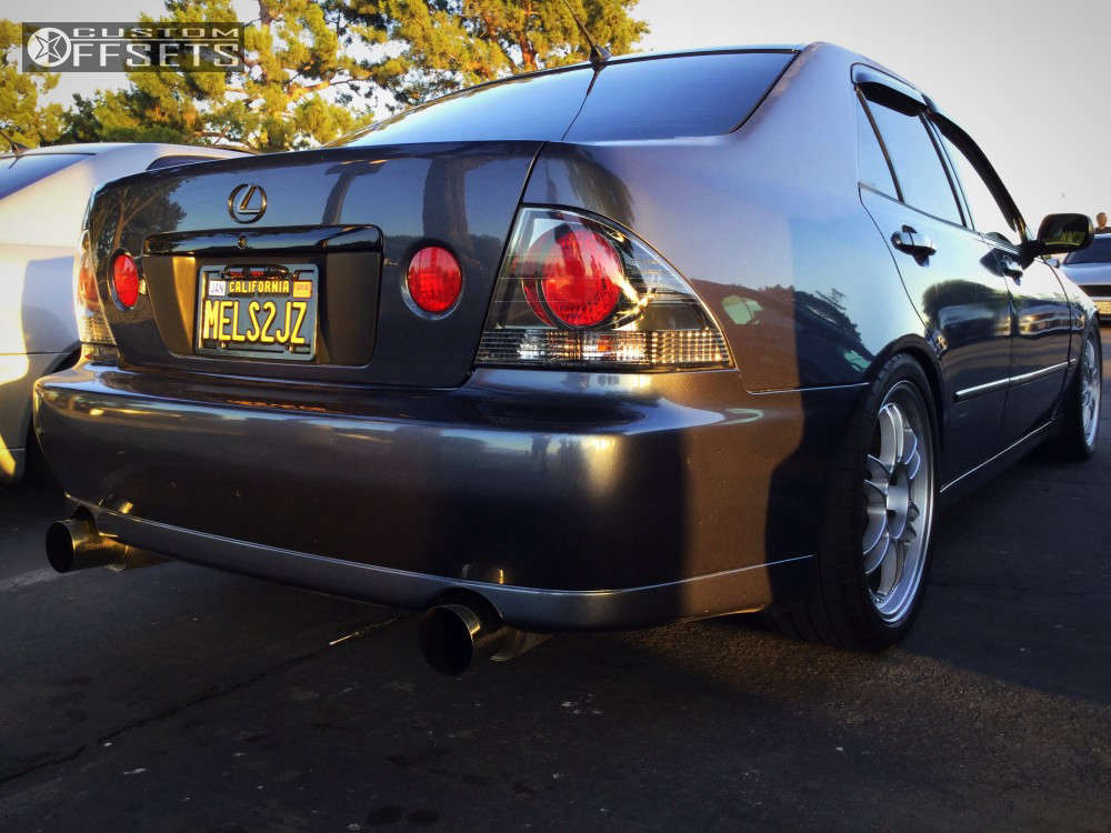 2001 Lexus IS300 with 18x8.5 40 Enkei RPF1 and 255/35R18 Michelin Pilot ...