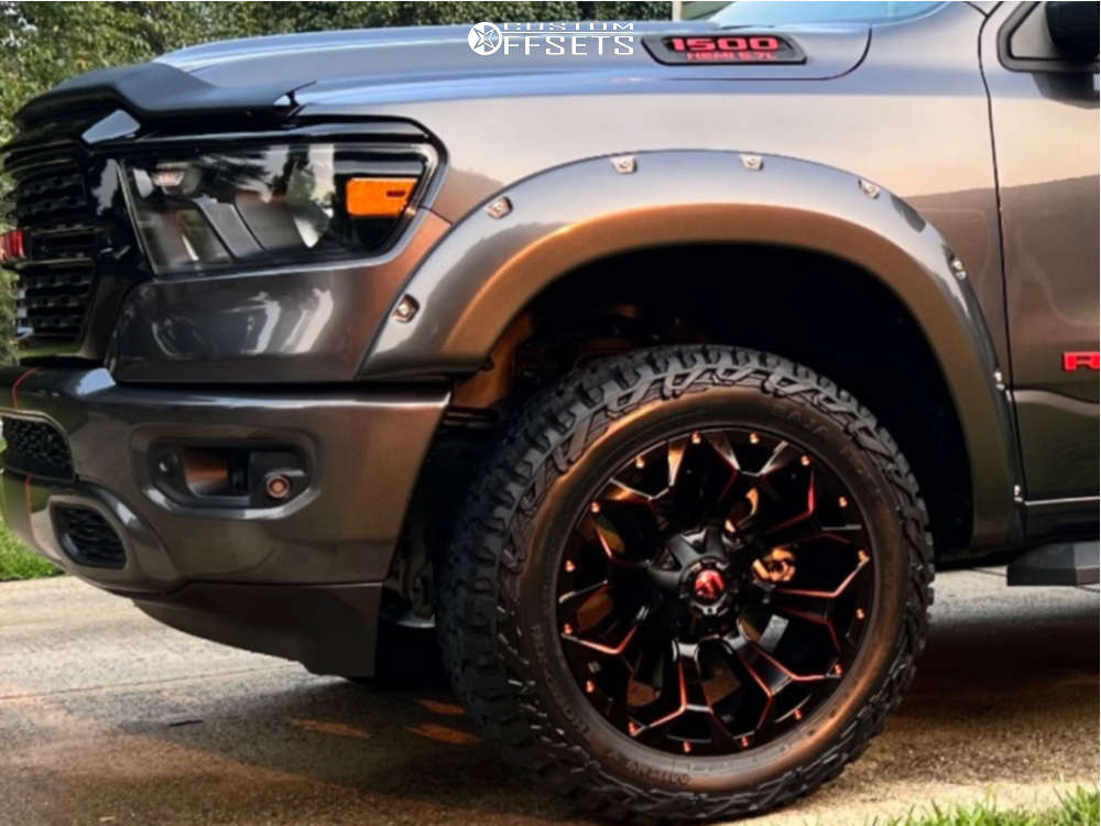 2022 Ram 1500 with 20x10 -22 Fuel Assault and 33/12.5R20 Mickey ...