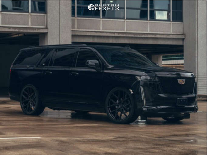2023 Cadillac Escalade ESV with 26x10 35 Vossen Hf6-4 and 295/30R26 ...