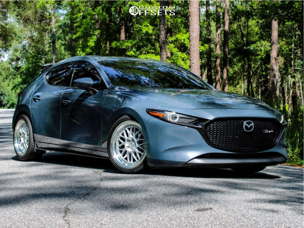 2021 Mazda 3 with 18x8.5 30 Aodhan Ah02 and 235/40R18 Vercelli Strada ...
