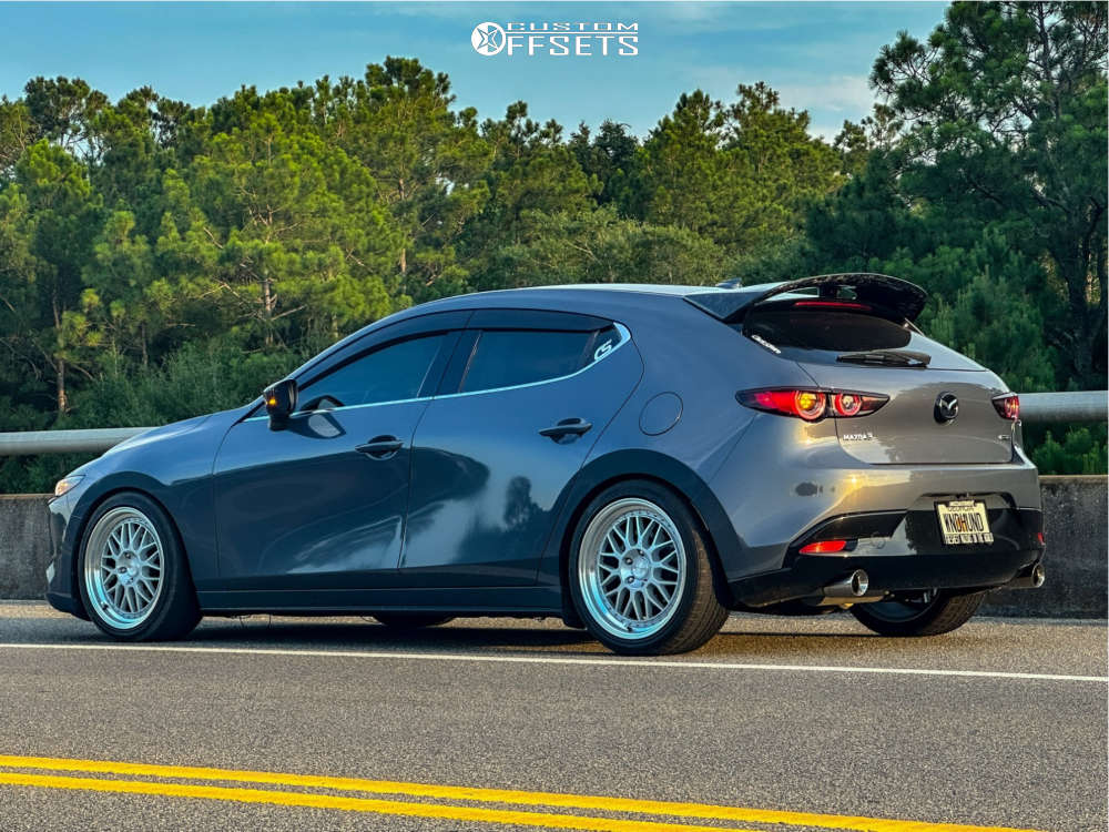 2021 Mazda 3 with 18x8.5 30 Aodhan Ah02 and 235/40R18 Vercelli Strada ...