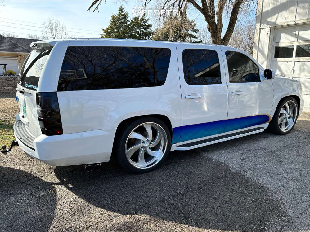2007 Chevrolet Suburban 1500 with 24x9 25 US Mags Desperado 6 and 275 ...