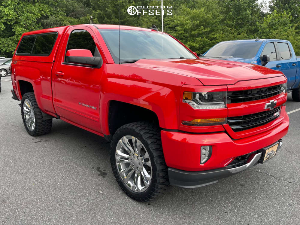 2018 Chevrolet Silverado 1500 with 22x9 24 4Play OE Wheels Cv43 and 33/ ...