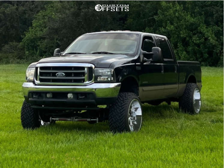 2002 Ford F-250 Super Duty with 24x14 -75 Fuel Runner and 35/13.5R24 ...