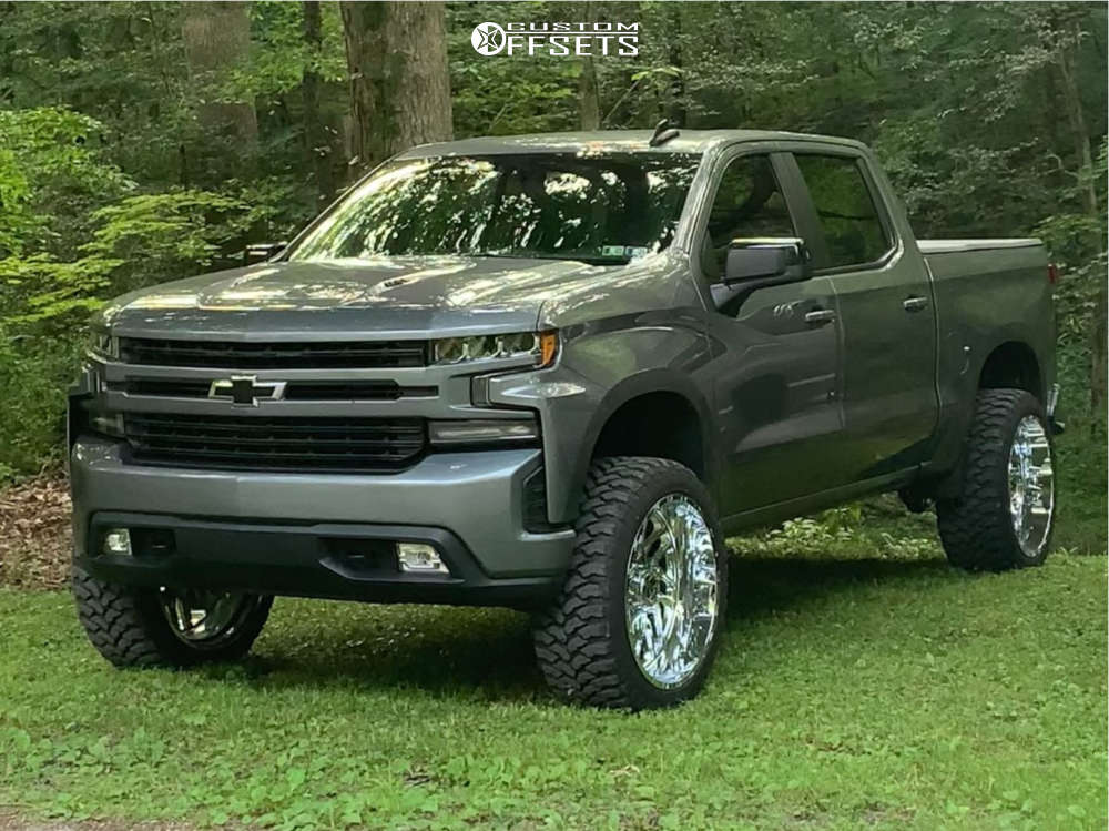2021 Chevrolet Silverado 1500 with 24x12 -44 TIS 544C and 35/12.5R24 ...