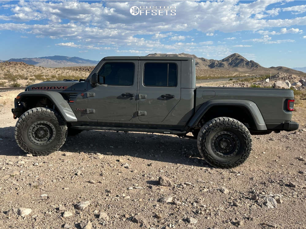 2023 Jeep Gladiator with 17x9.5 -18 Black Rhino Abrams and 37/13.5R17 ...