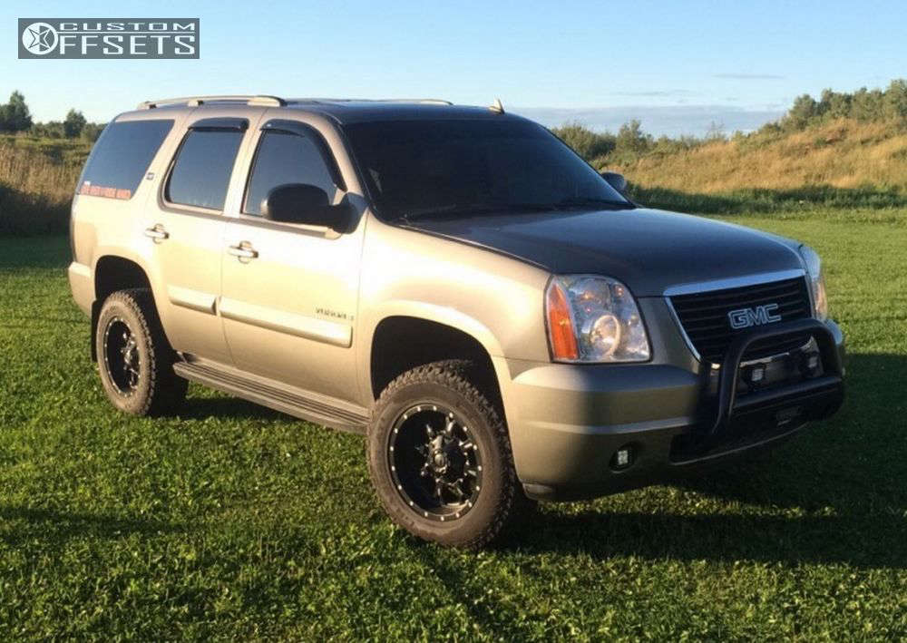 2008 GMC Yukon with 18x9 -12 Fuel Krank and 275/65R18 General Grabber ...