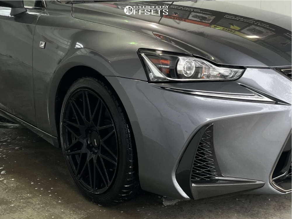 2017 Lexus IS300 with 18x8 35 Enkei Tms and 225/40R18 Uniroyal Tiger ...