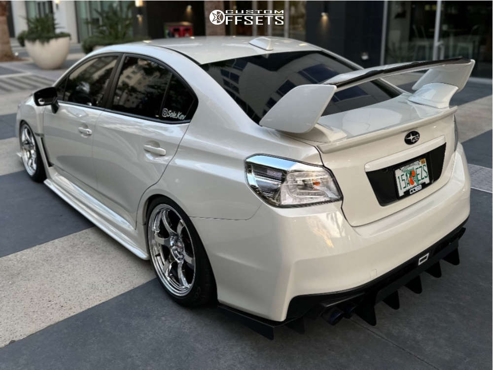 2020 Subaru WRX with 18x9.5 38 Gram Lights 57dr and 245/40R18 ...