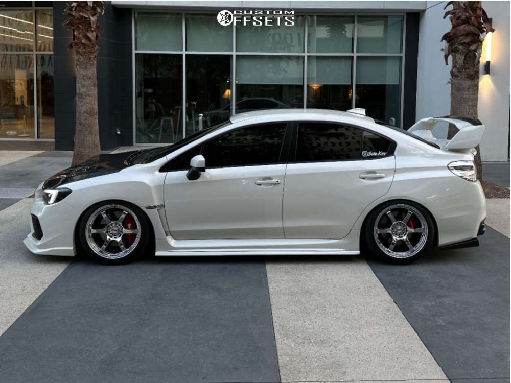 2020 Subaru WRX with 18x9.5 38 Gram Lights 57dr and 245/40R18 ...