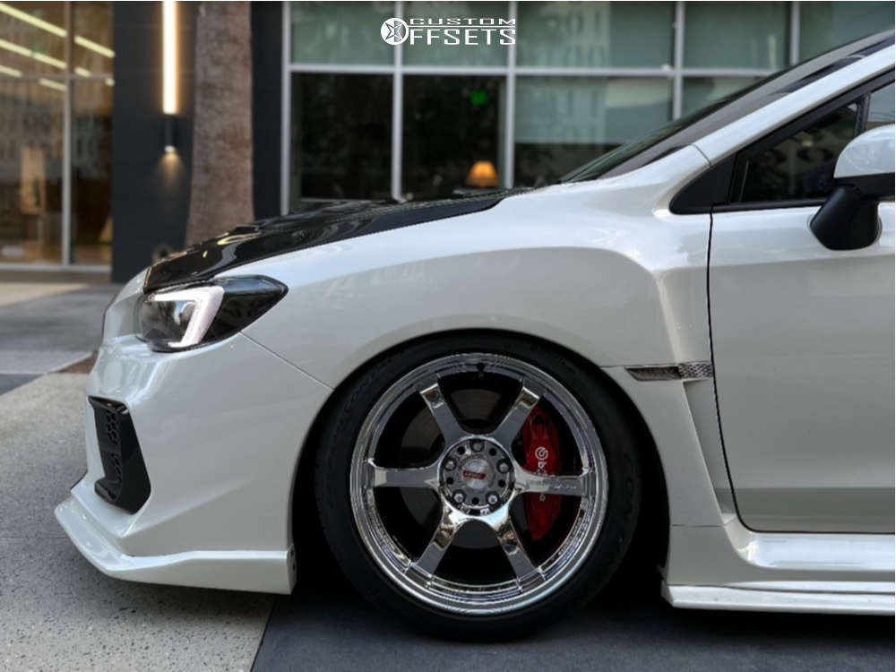 2020 Subaru WRX with 18x9.5 38 Gram Lights 57dr and 245/40R18 ...