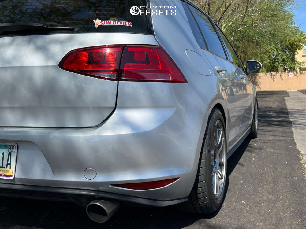 2017 Volkswagen GTI with 17x8.5 42 Konig Heliogram and 245/45R17 ...