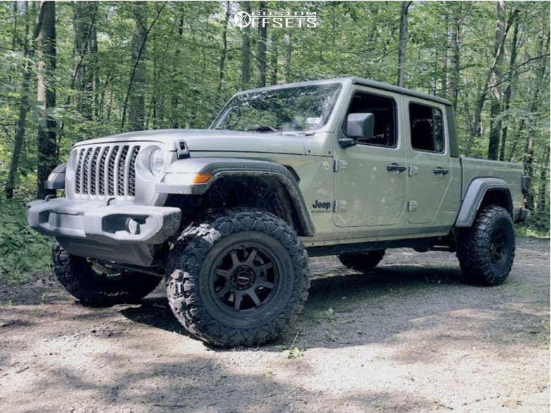 2020 Jeep Gladiator with 17x9 -12 Vision Flow and 35/12.5R17 Radar Renegade X and Suspension ...