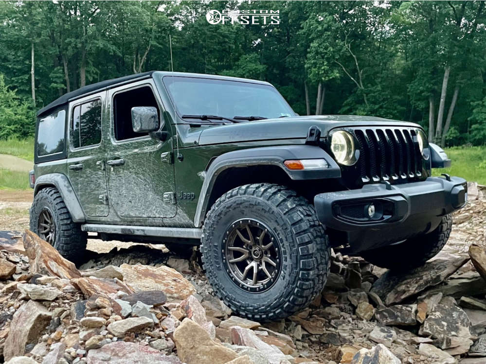 2023 Jeep Wrangler with 17x9 -12 Fuel Rebel 5 and 35/12.5R17 Kenda Klever MT2 and Stock | Custom ...