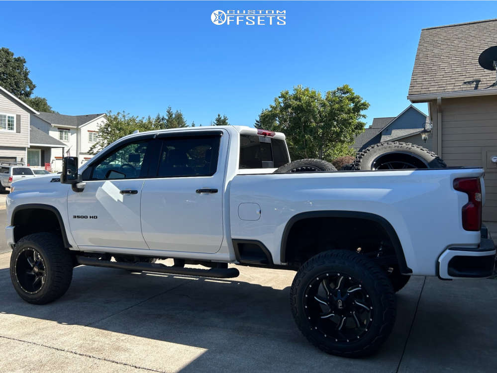 2022 Chevrolet Silverado 3500 HD with 22x12 -44 Cali Offroad Twisted ...
