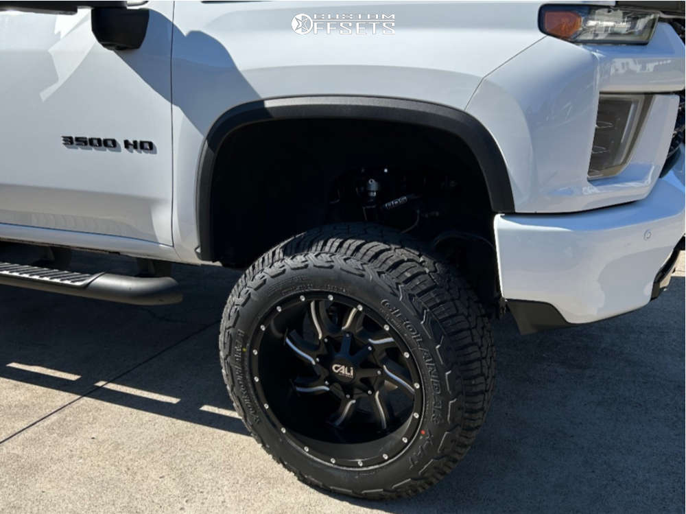 2022 Chevrolet Silverado 3500 HD with 22x12 -44 Cali Offroad Twisted ...