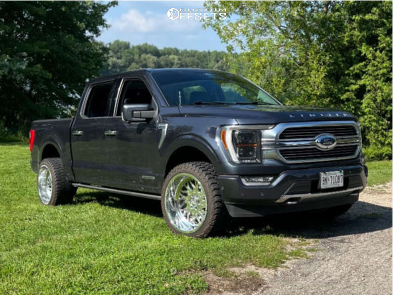 2021 Ford F-150 with 22x12 -40 American Force Nova Ss and 305/55R22 AMP Mud Terrain Attack Mt A ...
