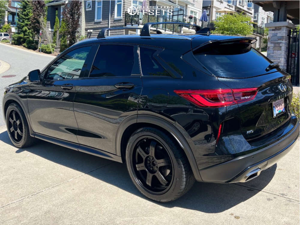 2021 INFINITI QX50 with 20x9.5 45 Rays Engineering Nismo and 265/45R20 ...