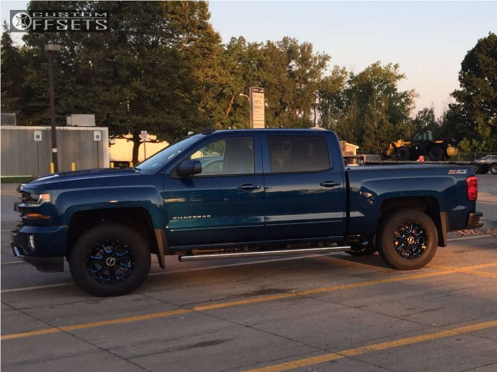 2017 Chevrolet Silverado 1500 with 18x8.5 25 Vision Fury and 275/70R18 ...