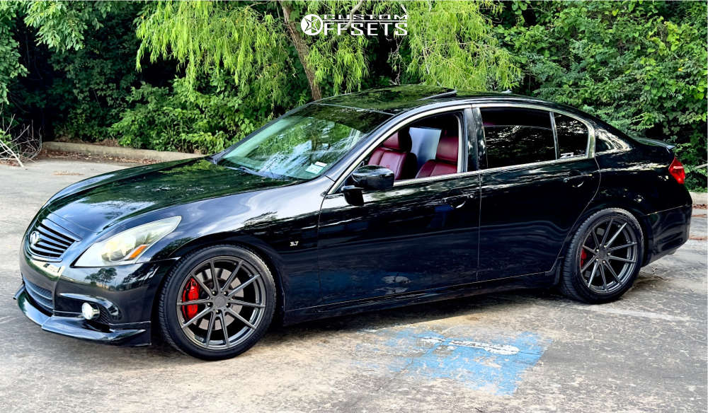 2012 INFINITI G37 with 19x9 30 TSW Bathurst and 255/40R19 Sumitomo Htr As P03 and Lowering ...