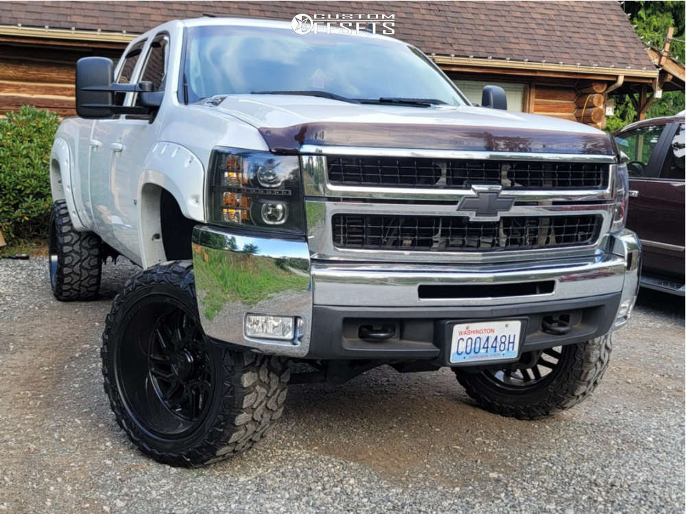 2010 Chevrolet Silverado 3500 HD with 22x12 -44 TIS 544gb and 35/12 ...
