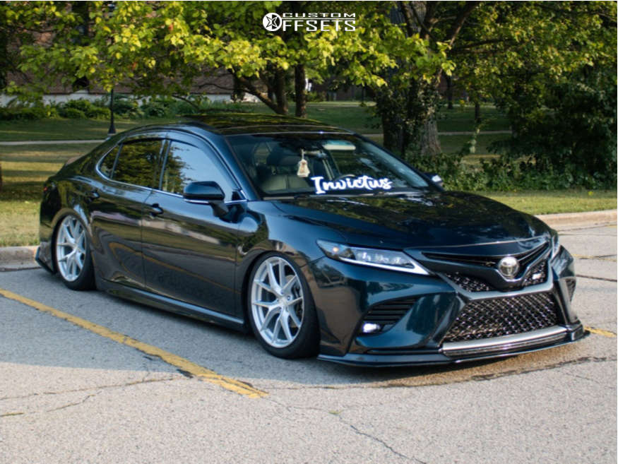 2019 Toyota Camry with 19x8.5 35 Aodhan Aff7 and 235 40R19 Cooper Cs5 Ultra Touring and Air Suspension Custom Offsets