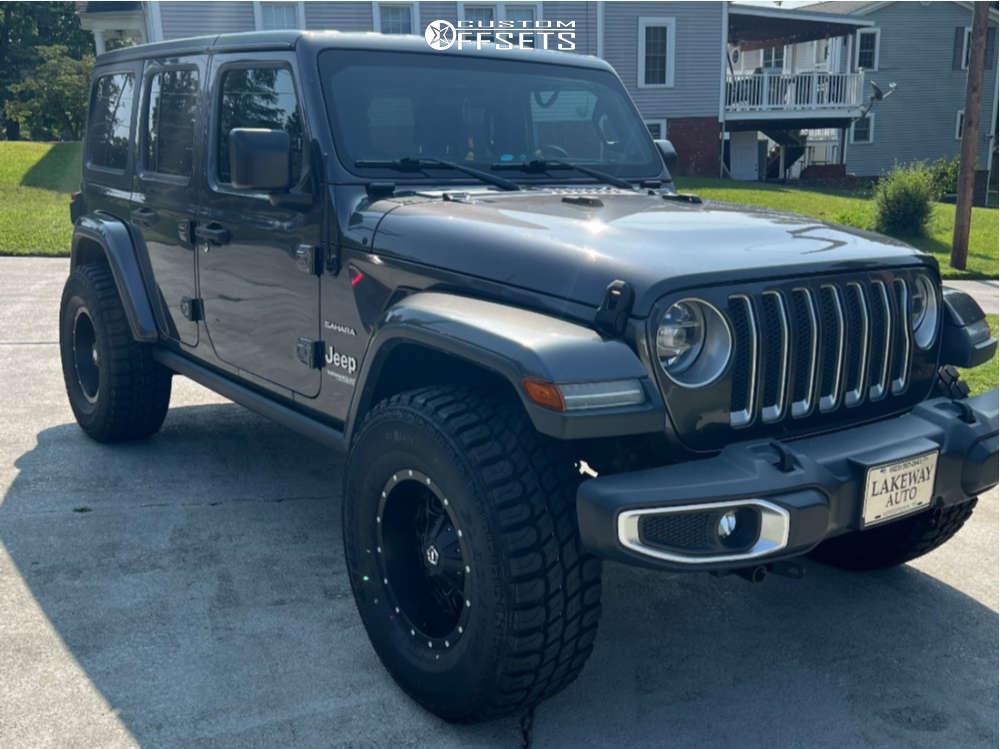 2018 Jeep Wrangler with 17x9 -12 TIS 549b and 35/12.5R17 Gladiator ...
