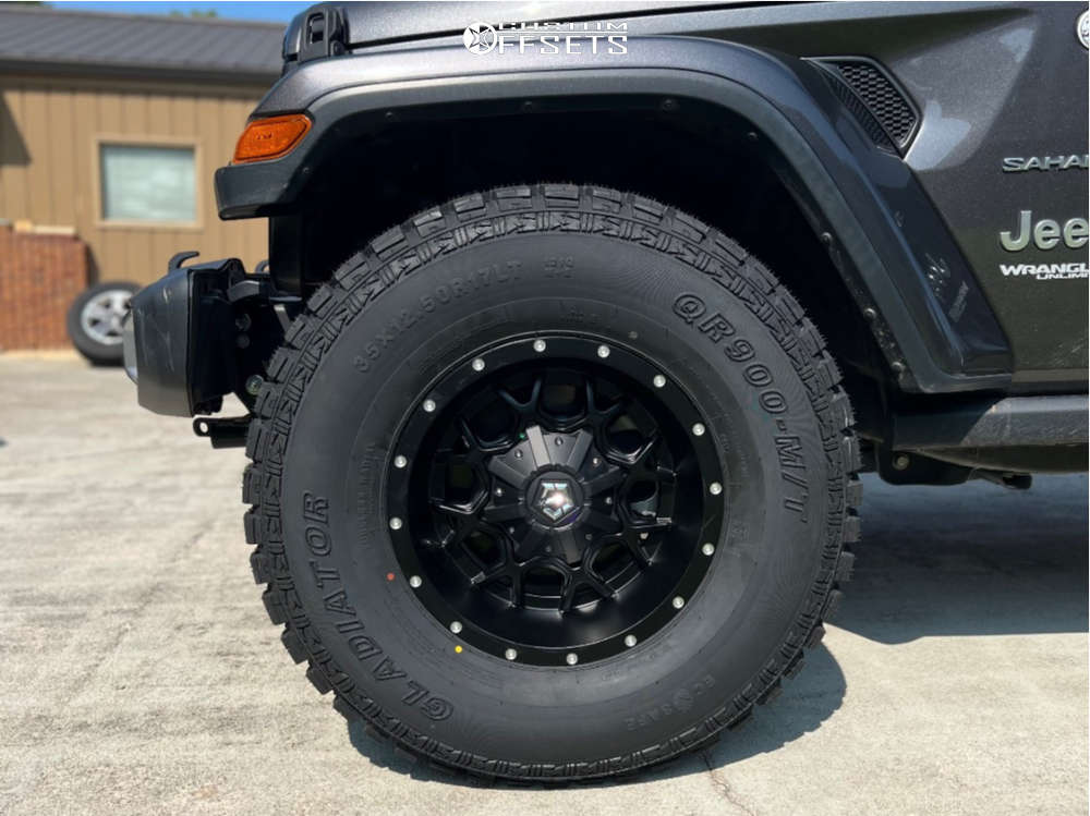 2018 Jeep Wrangler with 17x9 -12 TIS 549b and 35/12.5R17 Gladiator ...