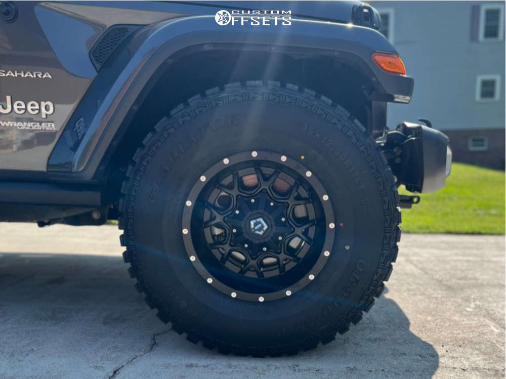 2018 Jeep Wrangler with 17x9 -12 TIS 549b and 35/12.5R17 Gladiator ...