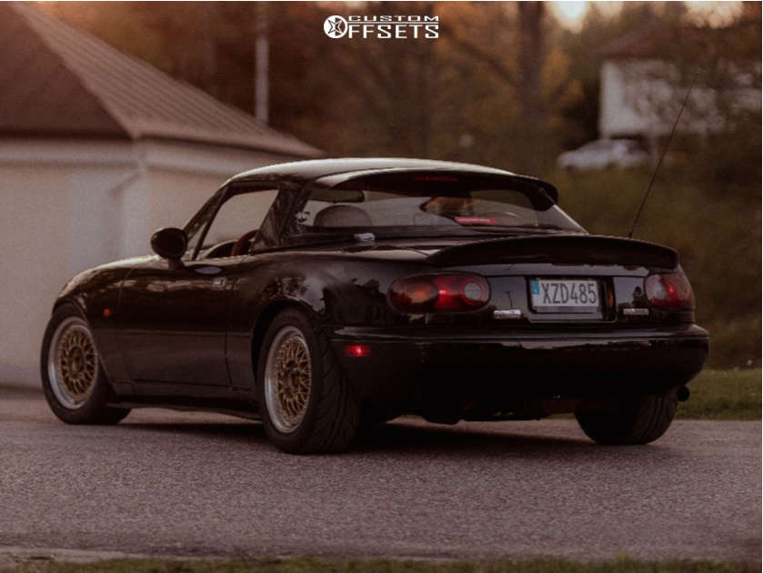 1993 Mazda Miata with 15x7 38 BBS Rs and 205/50R15 Federal 595 Rs-pro ...